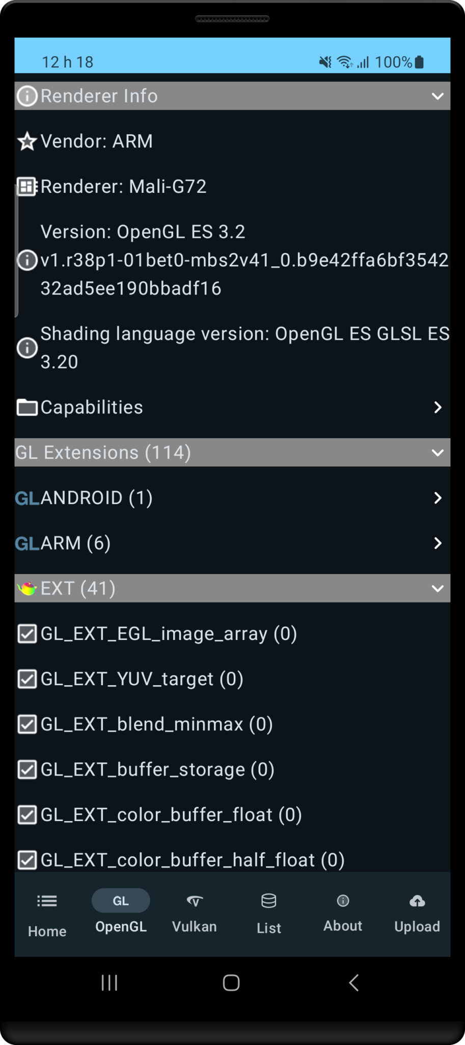 GLview: Advanced OpenGL, DirectX, Metal Capabilities Viewer