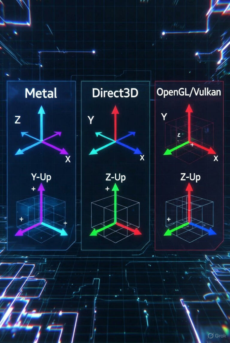 Navigating Coordinate System Differences in Metal, Direct3D, and OpenGL/Vulkan / RealTech VR